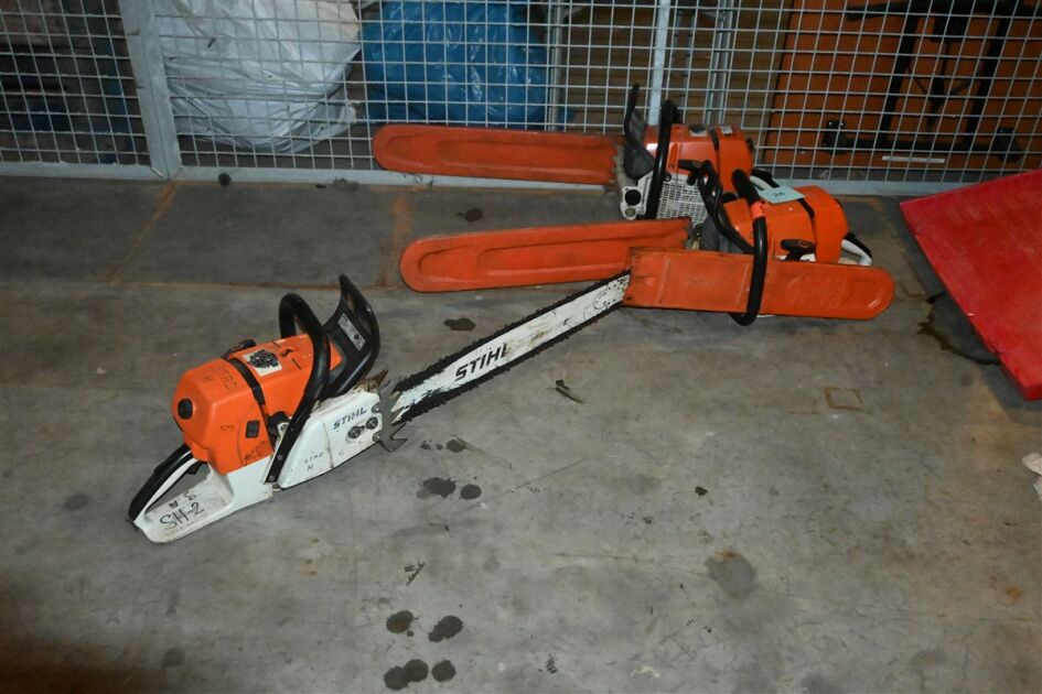 3 x STIHL kettingzaag | Belga Veilingen Auctions - Enchères